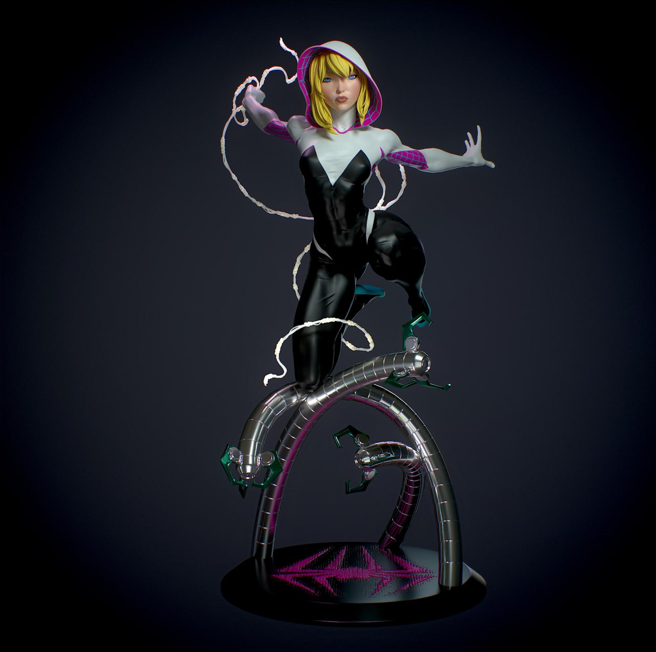 Spider Gwen 3d print stl files - 3D PRINT MAKER CLUB