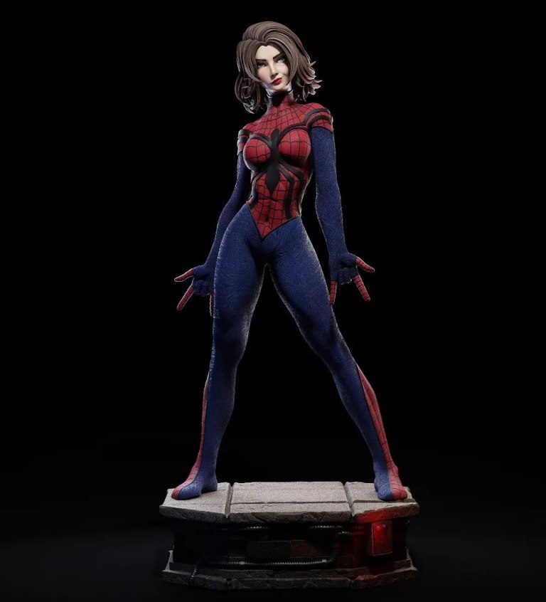 Spider woman 3d print stl files - 3D PRINT MAKER CLUB