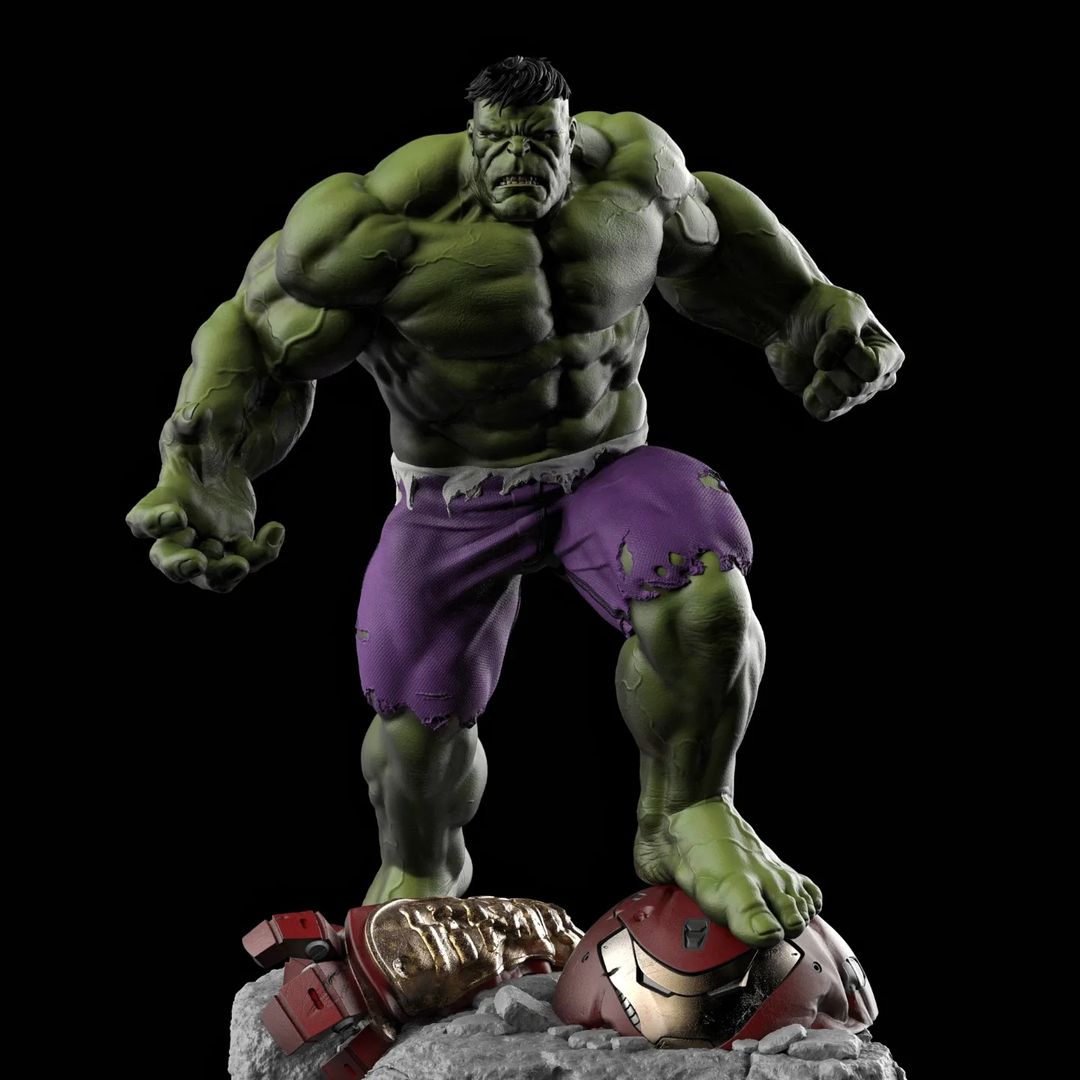Hulk statue 3d print stl files - 3D PRINT MAKER CLUB