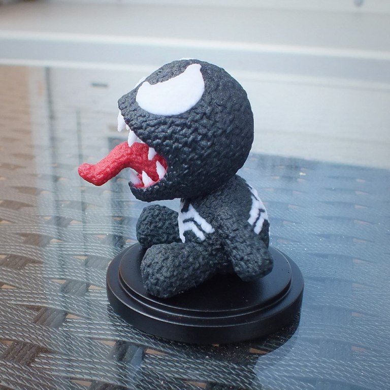 Venom Crochet puppet 3d print stl files - 3D PRINT MAKER CLUB