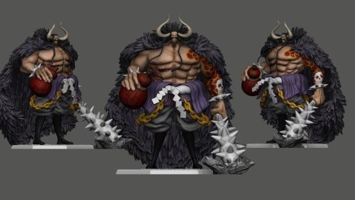 Kaido one piece 3d print stl files - 3D PRINT MAKER CLUB