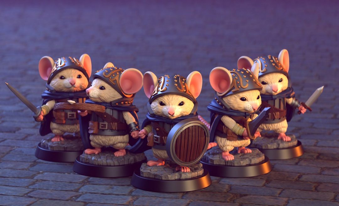 Rat warriors 3d print stl files - 3D PRINT MAKER CLUB