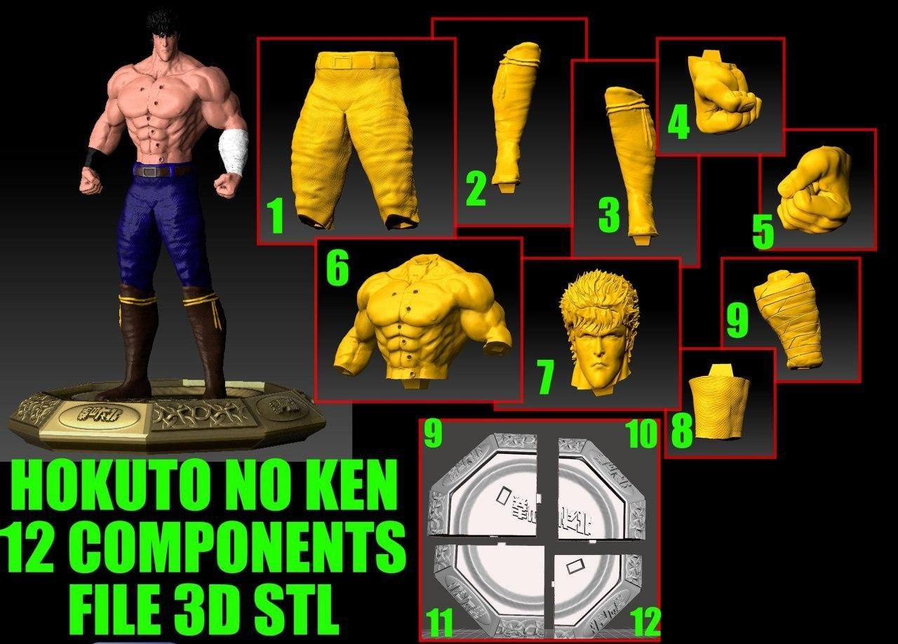 Kenshiro fist of north star 3d print stl files - 3D PRINT MAKER CLUB