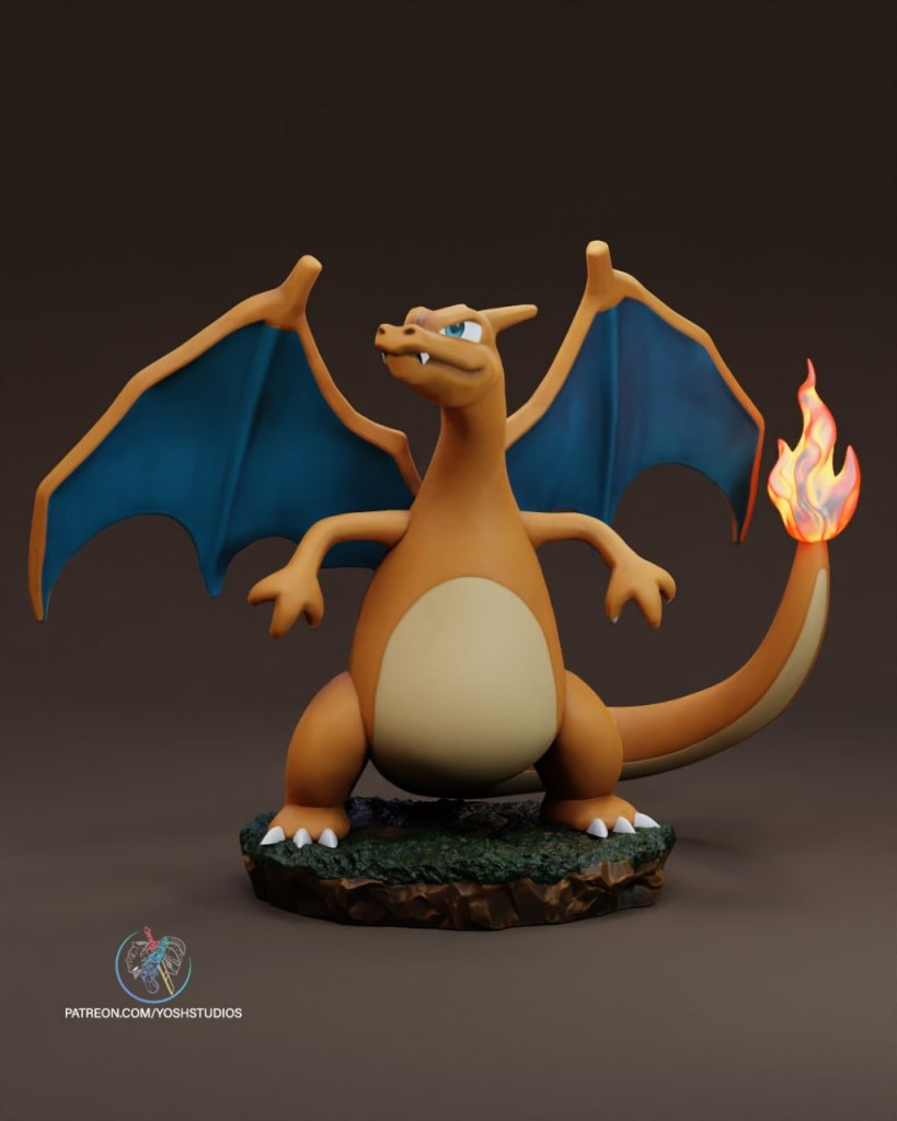 Charizard stl files for 3d printing model1 - 3D PRINT MAKER CLUB