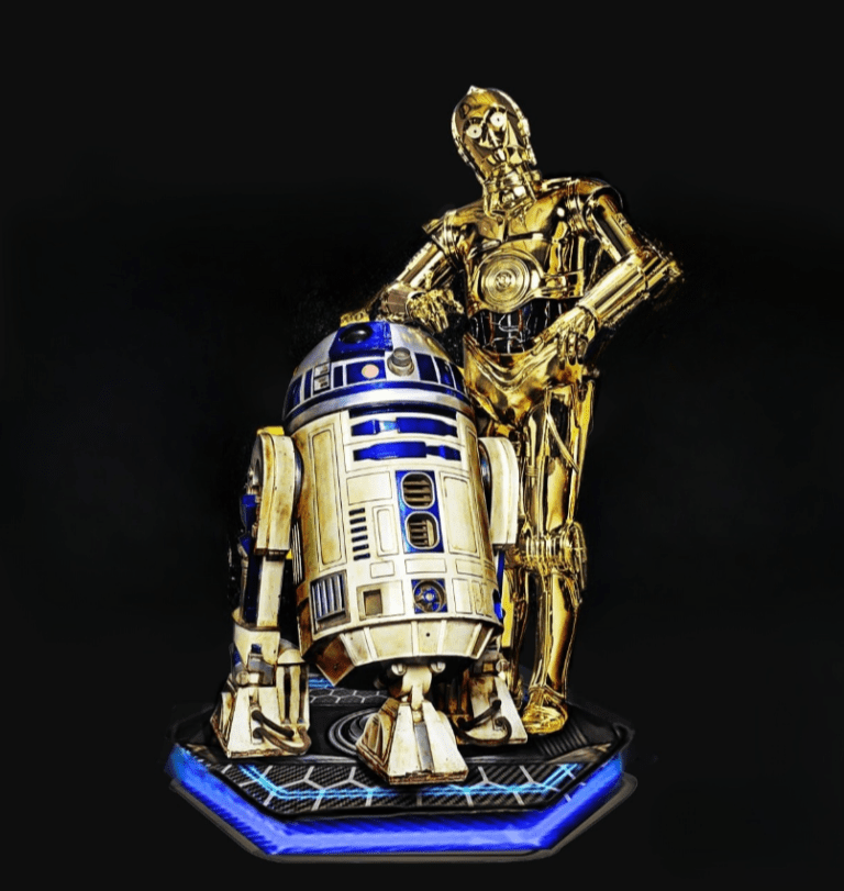 R2D2 & C3PO STAR WARS 3d printing stl files - 3D PRINT MAKER CLUB