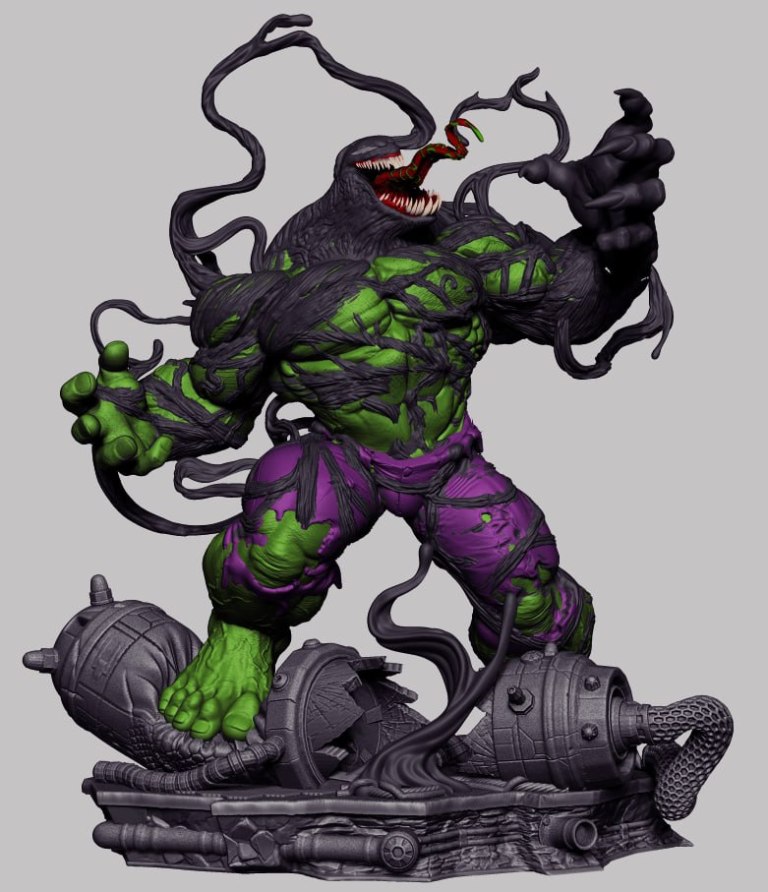 Venomized hulk 3d printing stl files - 3D PRINT MAKER CLUB