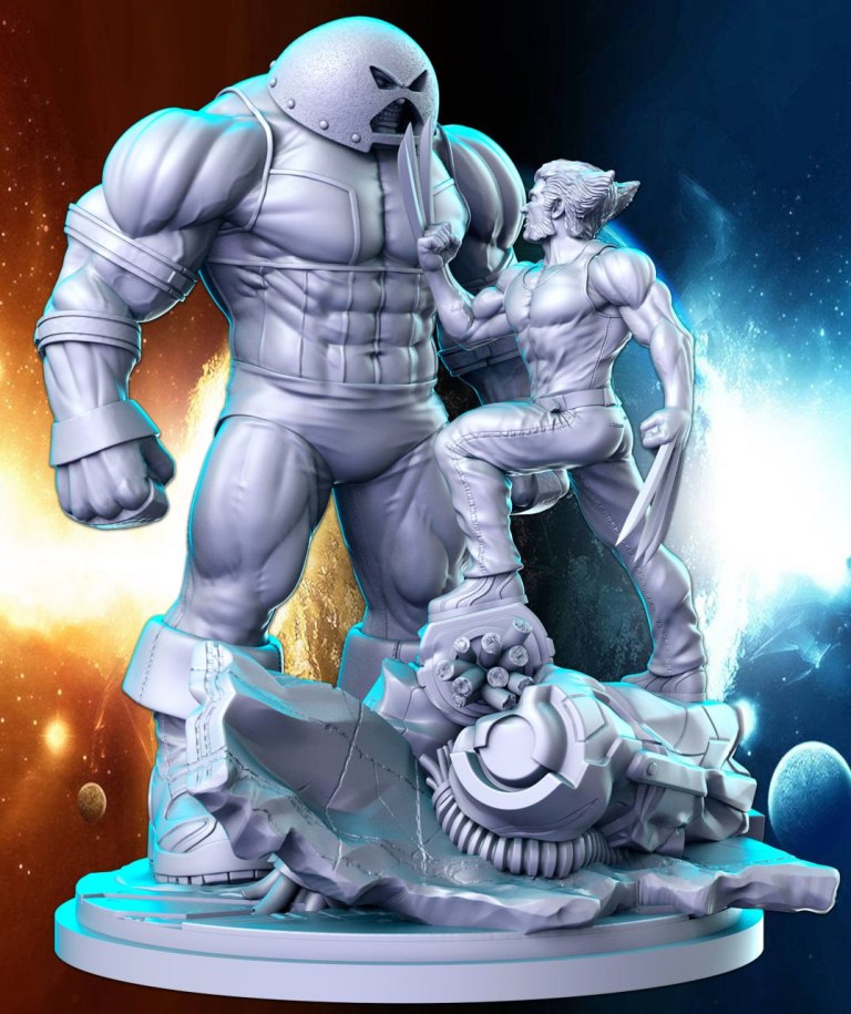 Wolverine vs juggernaut 3d printing stl files - 3D PRINT MAKER CLUB