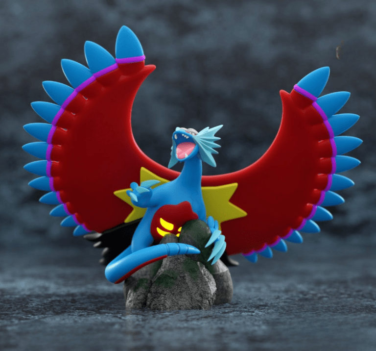 Roaring moon pokemon 3d printing stl files - 3D PRINT MAKER CLUB
