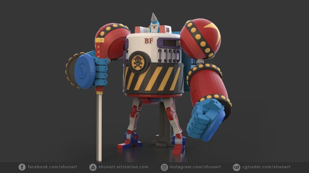 Franky one piece 3d printing stl files - 3D PRINT MAKER CLUB