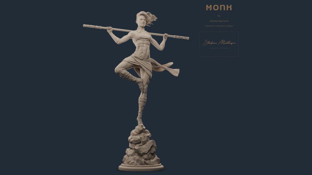 Monk 3d printing stl files - 3D PRINT MAKER CLUB