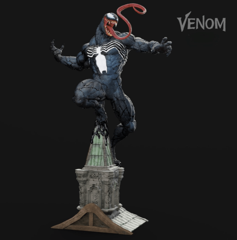 Venom Statue for 3d printing stl files - 3D PRINT MAKER CLUB