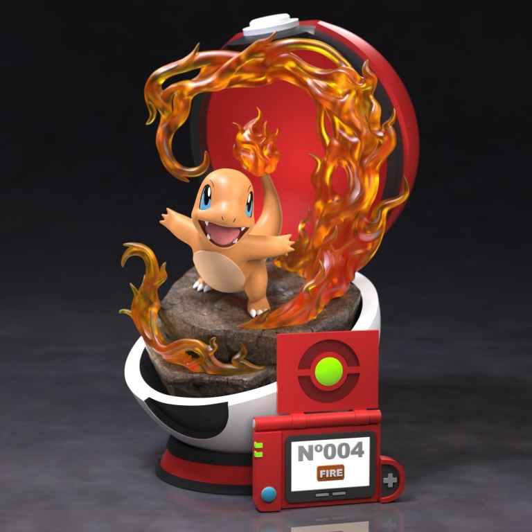 Charmander pokemon 3d printing stl files - 3D PRINT MAKER CLUB
