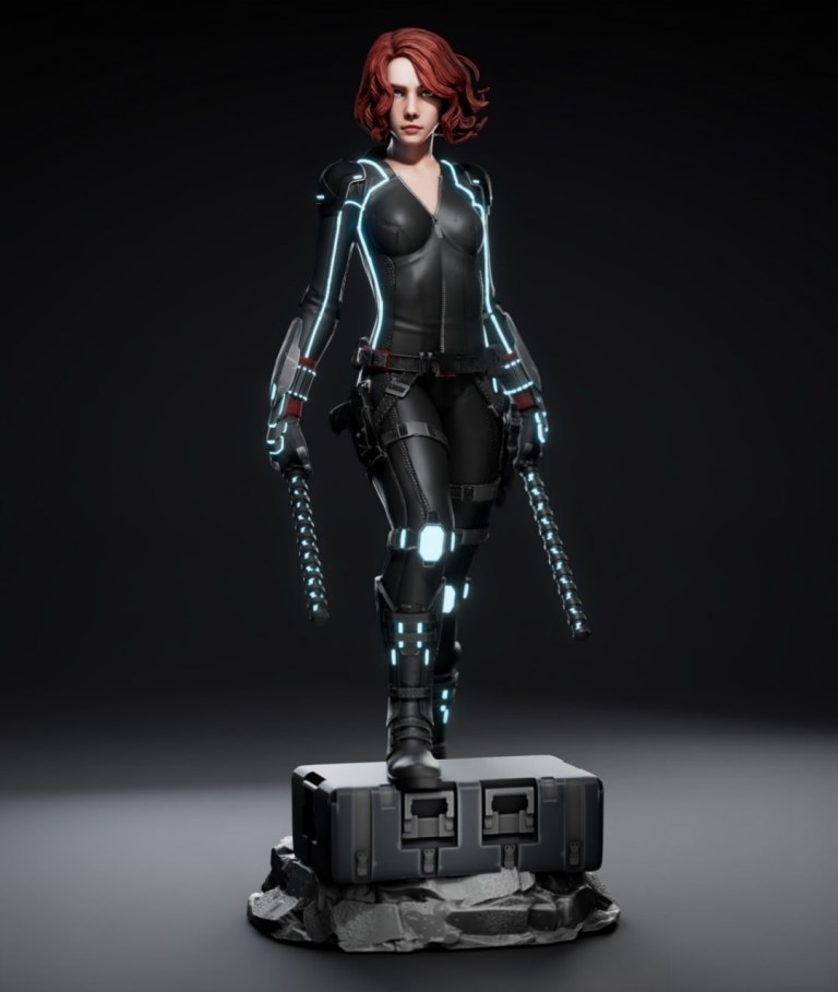 Black widow 3d printing stl files - 3D PRINT MAKER CLUB