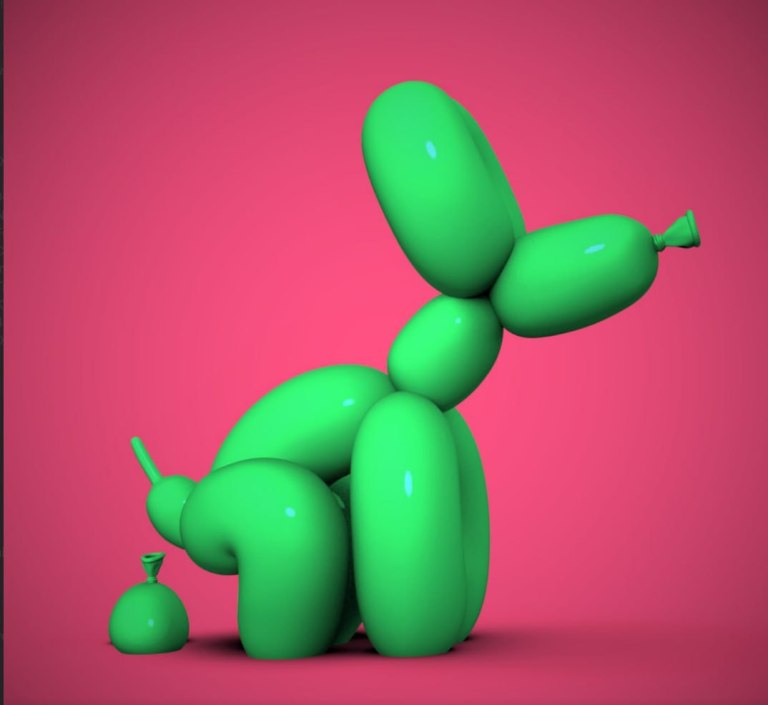 Balloon dog pooping 3d printing stl files - 3D PRINT MAKER CLUB