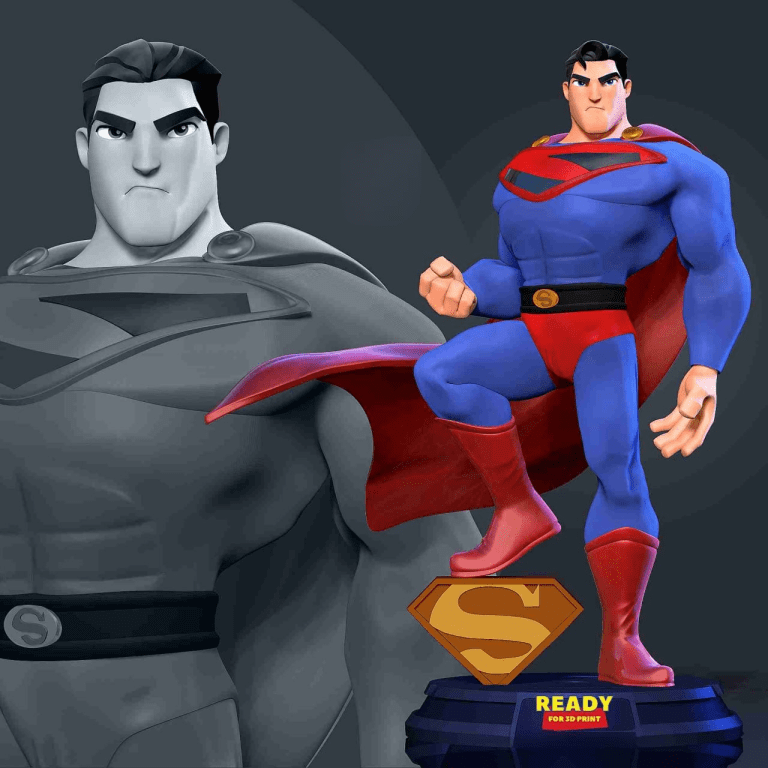 Superman Stylized 3d printing stl files - 3D PRINT MAKER CLUB