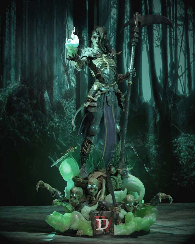 Necromancer - Diablo 4 3d printing stl files - 3D PRINT MAKER CLUB