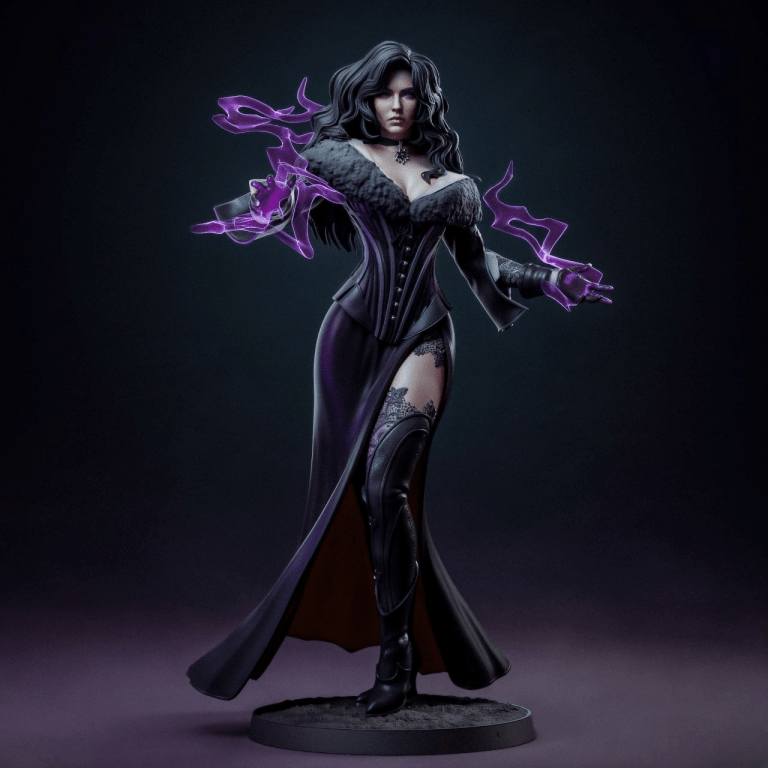 Yennefer - The witcher 3d printing stl files - 3D PRINT MAKER CLUB