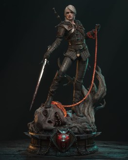 Ciri - The witcher 3d print stl files - 3D PRINT MAKER CLUB