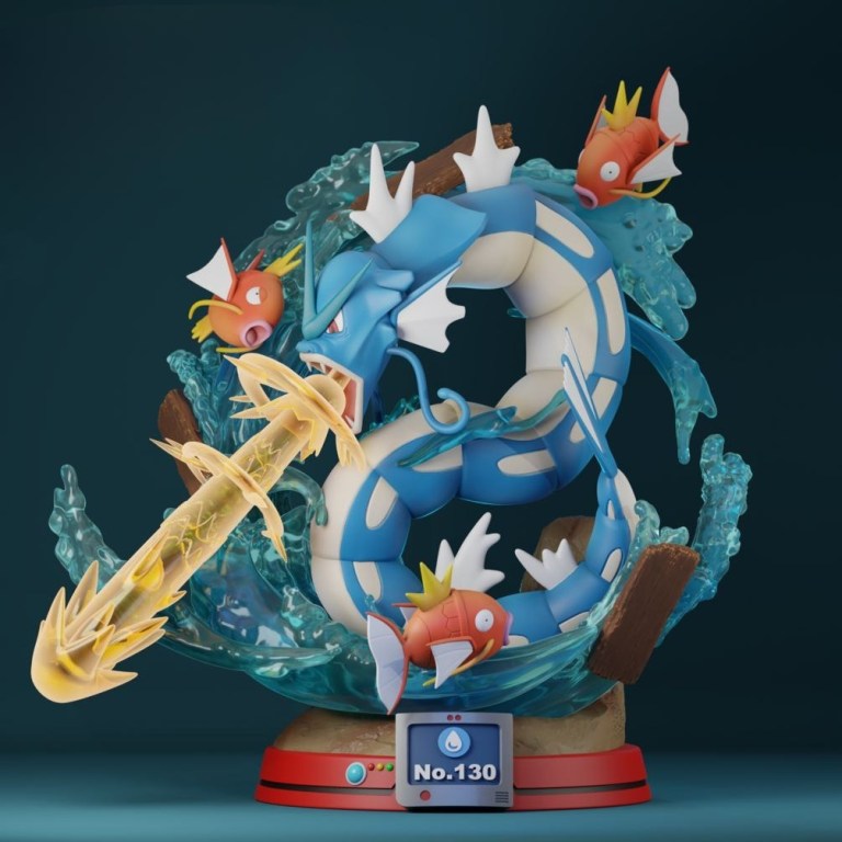Gyarados Pokemon 3d print stl files - 3D PRINT MAKER CLUB