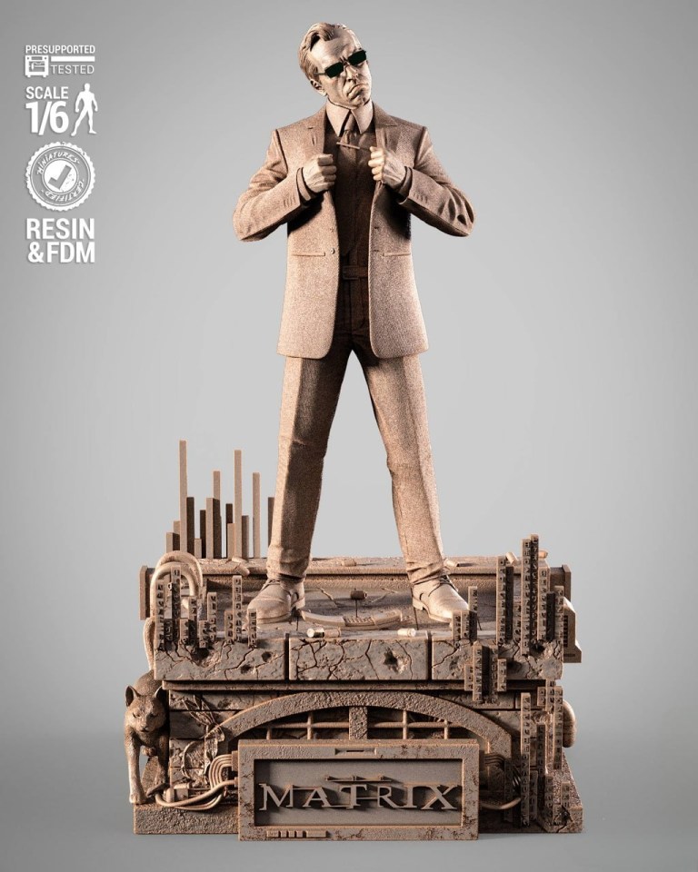 Agent smith - Matrix 3d print stl files - 3D PRINT MAKER CLUB