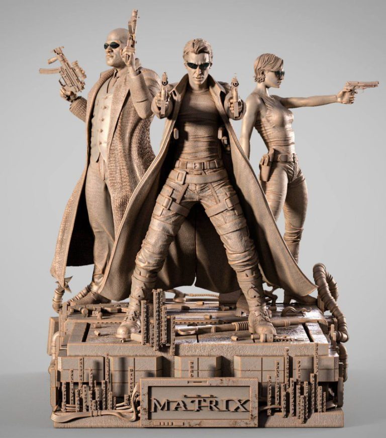 The Matrix trio 3d print stl files - 3D PRINT MAKER CLUB