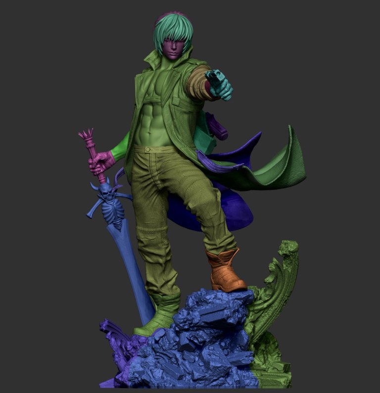 Dante devil may cry 3D Figure Stl File - STL Model for Resin Printer ...