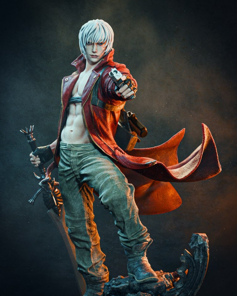 Dante devil may cry 3D Figure Stl File - STL Model for Resin Printer ...