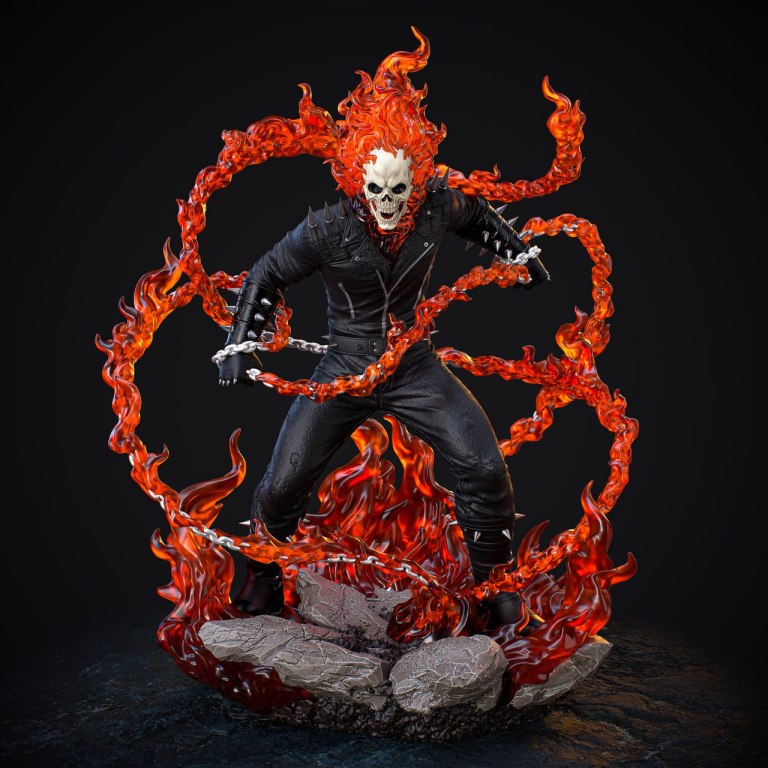 Ghost rider 2024 3d print stl files - High quality 3d models - 3D PRINT ...