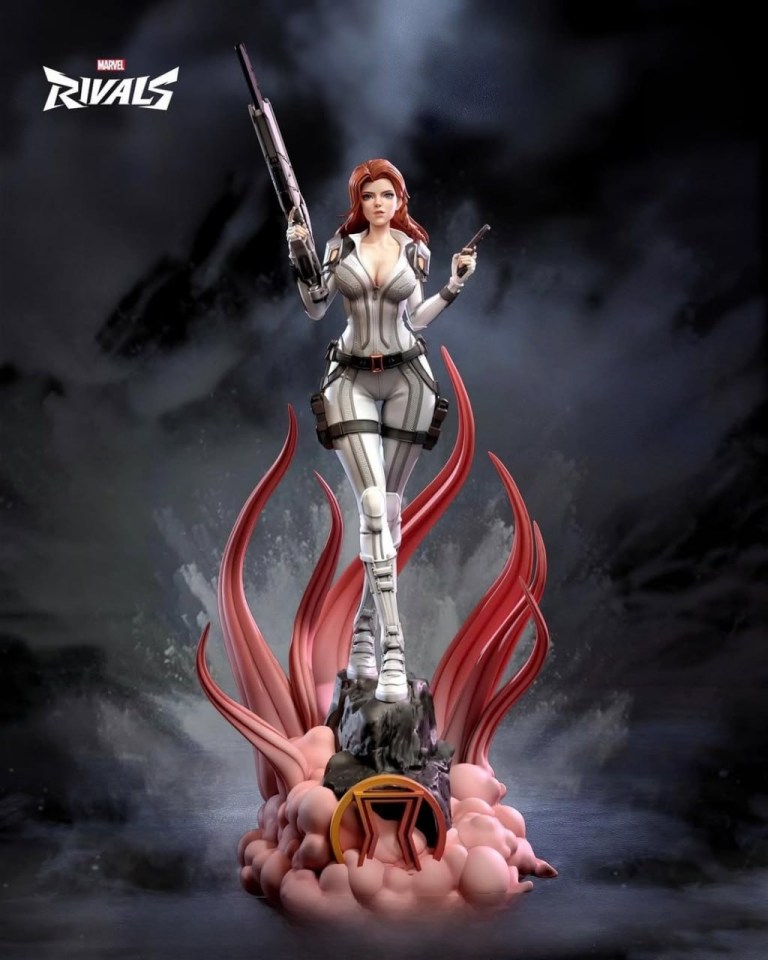 Black widow - Marvel rivals 3D Figure Stl File - STL Model for Resin ...