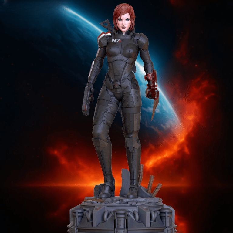 Commander Shepherd + NSFW - Mass effect 3d print stl files - 3D PRINT ...