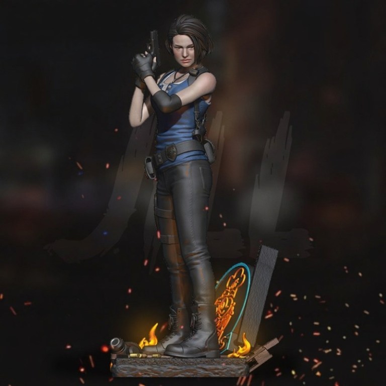 Jill valentine resident evil 2025 3d print stl files - 3D PRINT MAKER CLUB