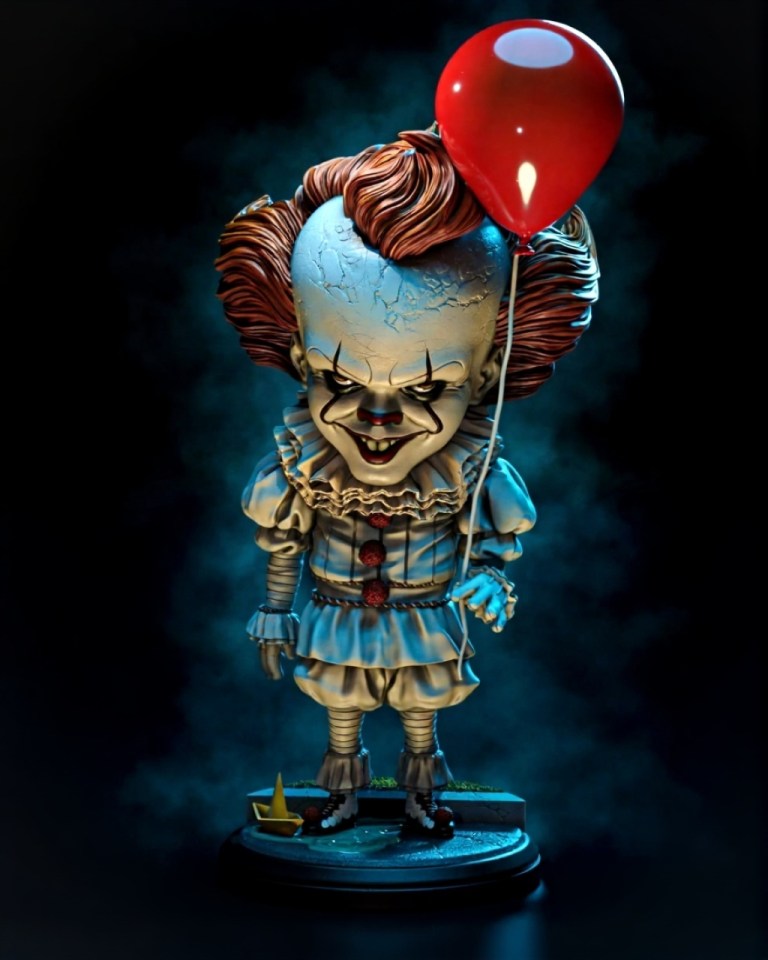 Pennywise chibi stl files for 3d printing model - 3D PRINT MAKER CLUB